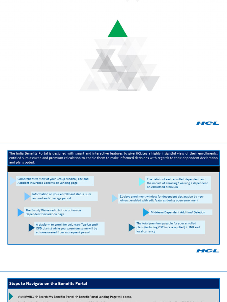 India Benefits Portal - User Manual | PDF