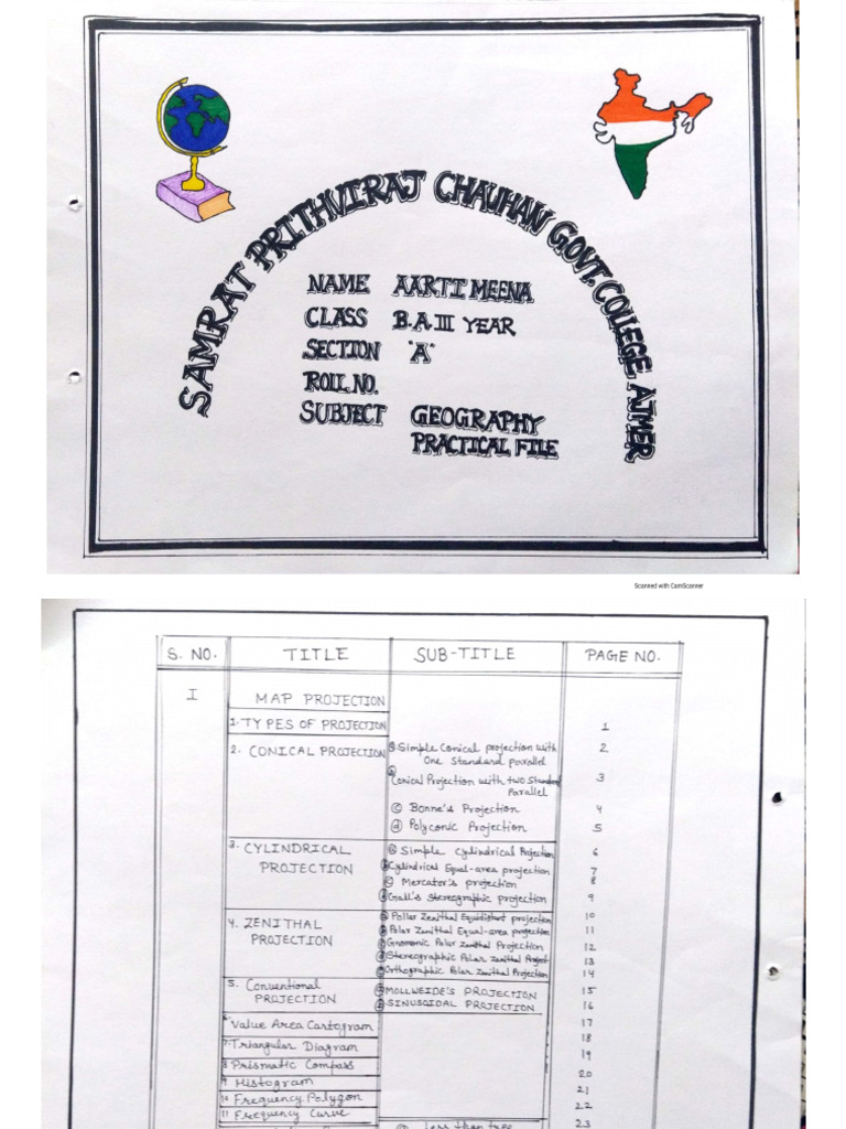 Geography Practical File 3 | PDF