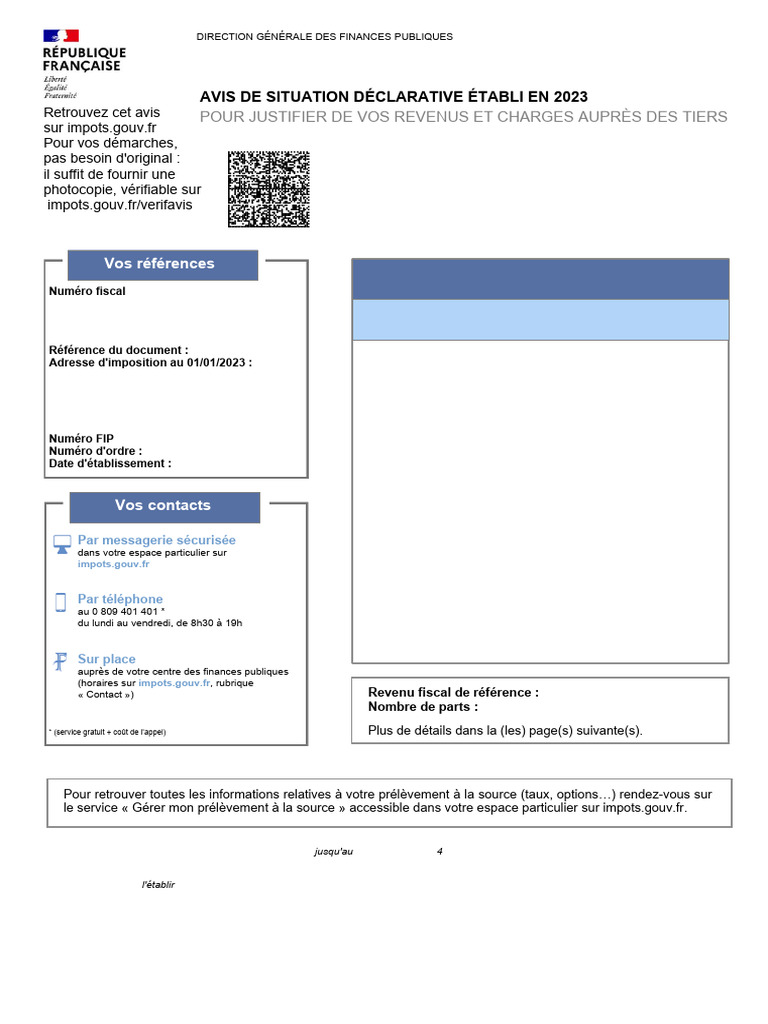 Avis de Situation de Clarative A L IR-fr | PDF