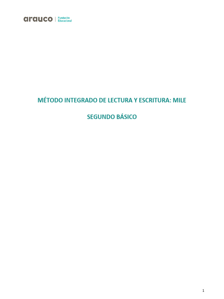 MILE 2° Basico | PDF