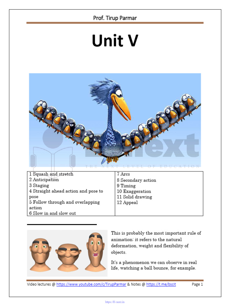 Unit-5 Principles of Animation A | PDF | Data Compression