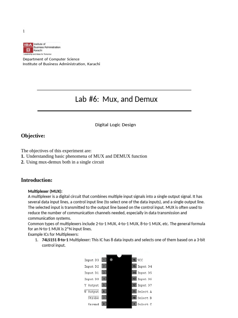 New DLD LAB 6 | PDF