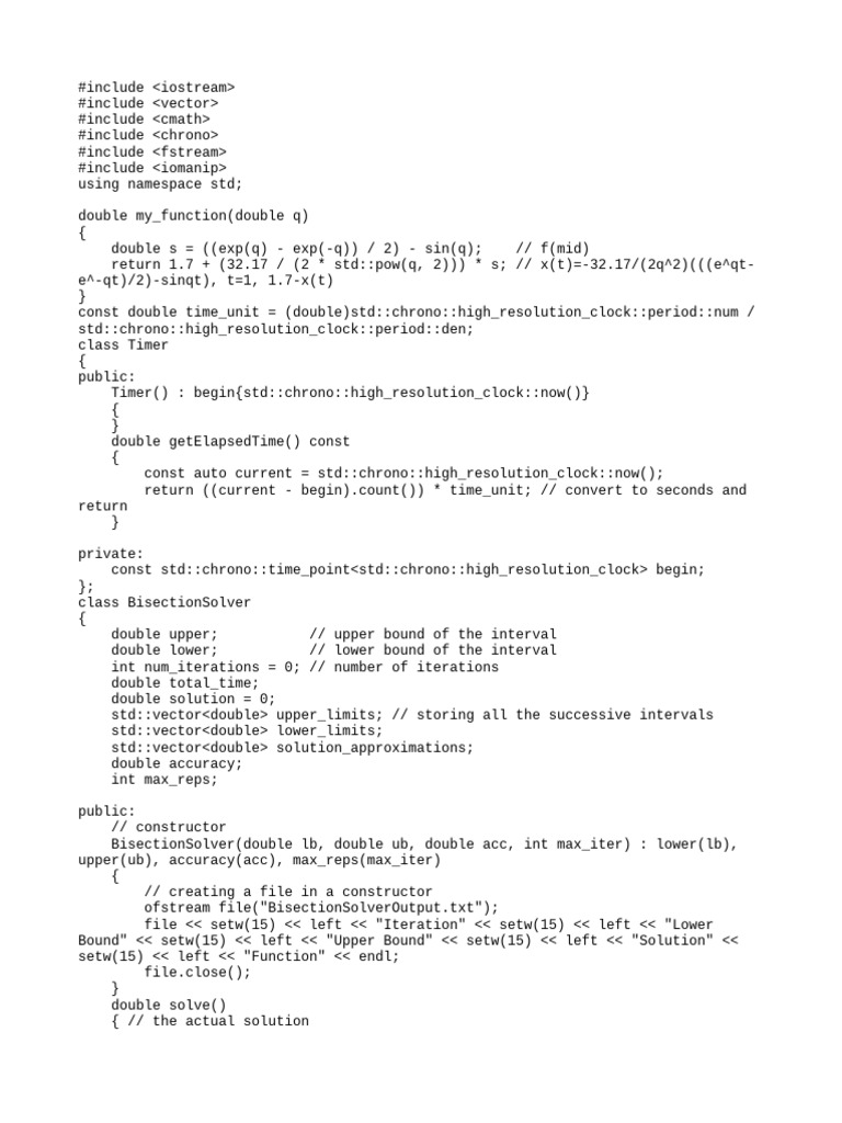 BisectionMethod CPP CPP | PDF
