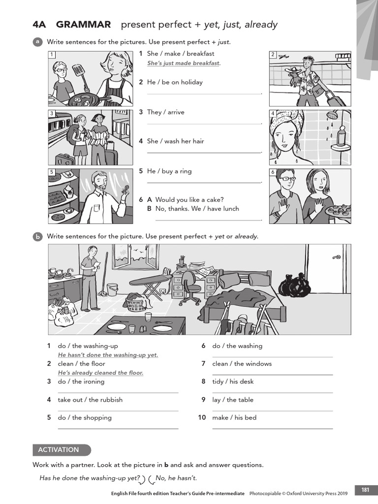 Pre-Intermediate Unit 4 Worksheet | PDF