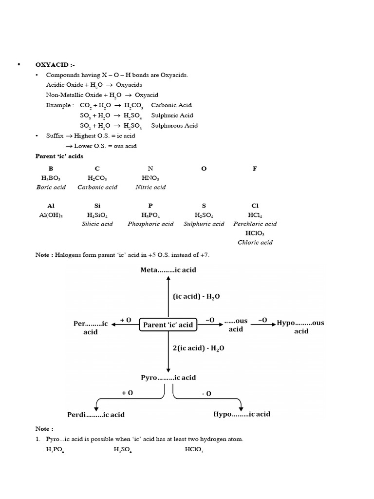 Oxy Acid | PDF