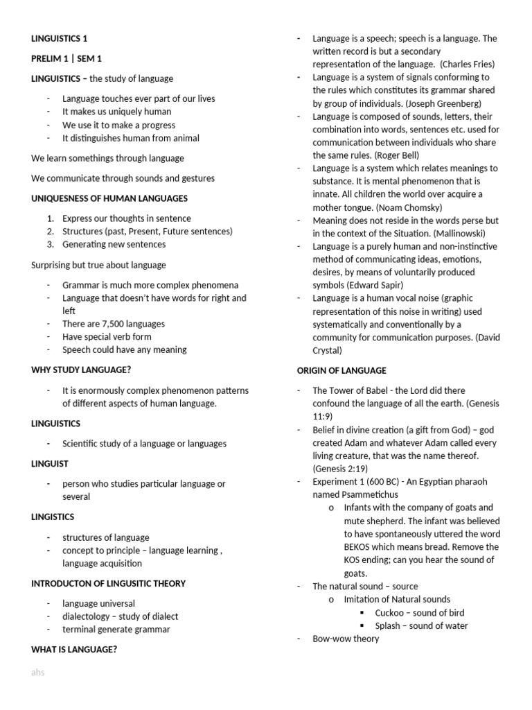 LINGUISTICS | PDF