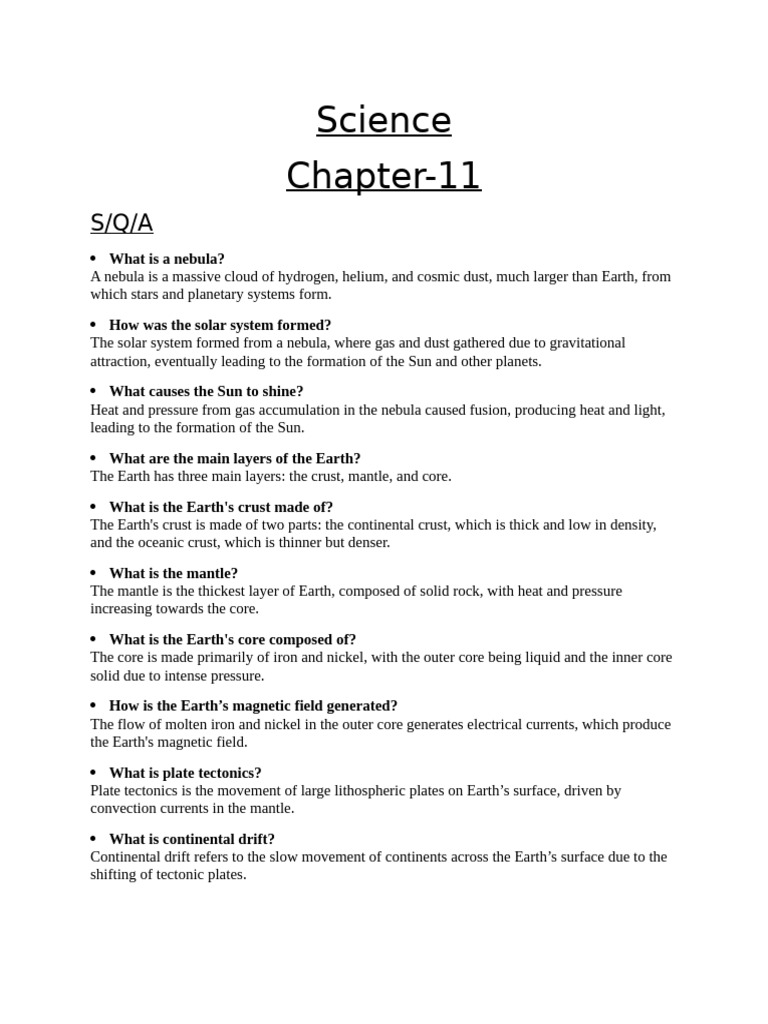 Science CH 11 | PDF