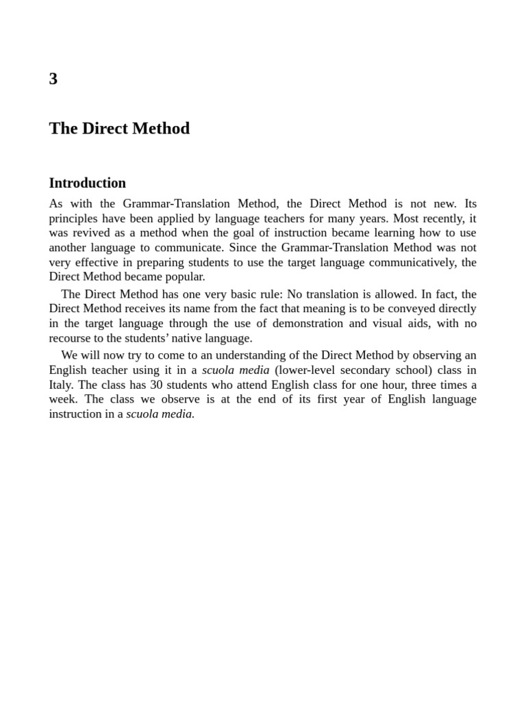 Direct Method | PDF
