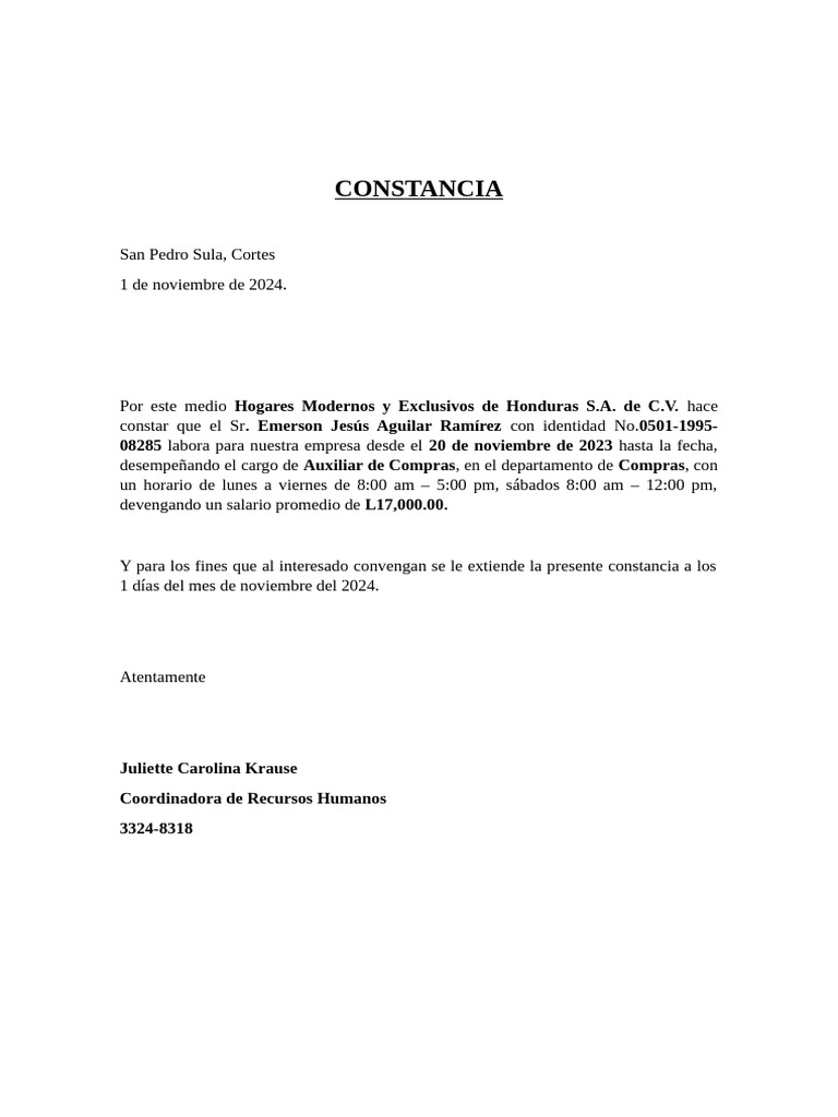 Contancia Home | PDF