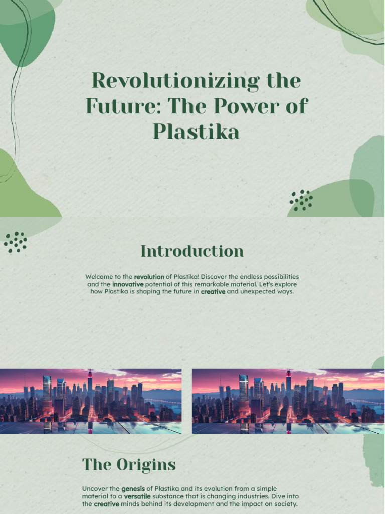 Slidesgo Revolutionizing the Future the Power of Plastika ... Slidesgo Revolutionizing the Future the Power of Plastika ...