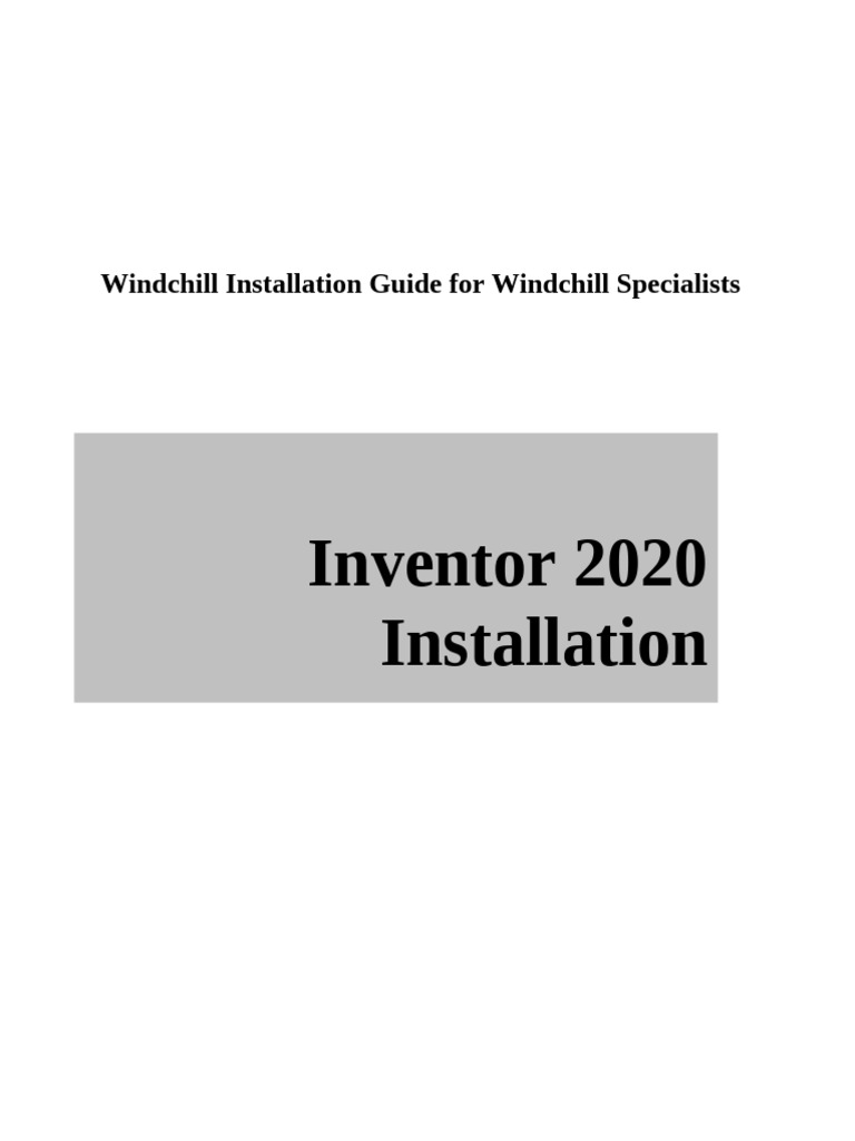 Inventor 2020 Installation Guide For AEs | PDF