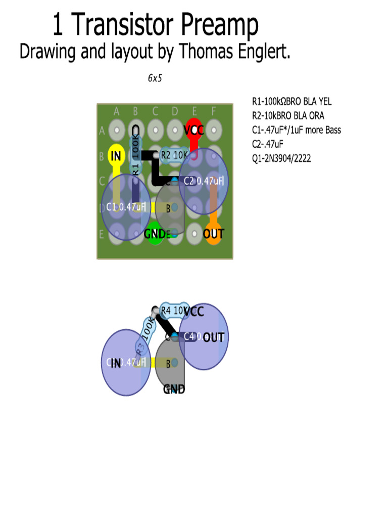1 Transistor Preamp | PDF