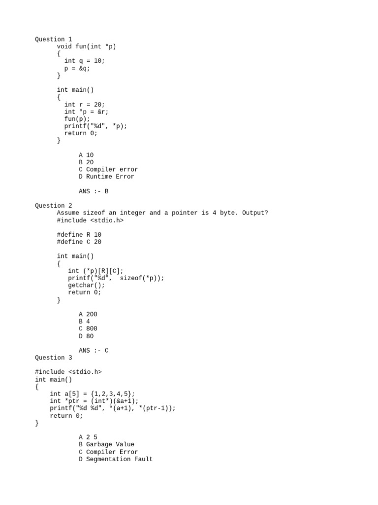 C Advanced Pointer 20 Pdf