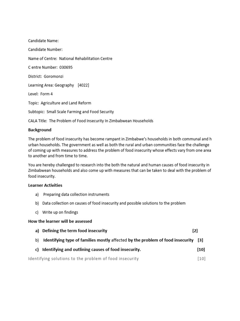Cala e F4 Geography | PDF