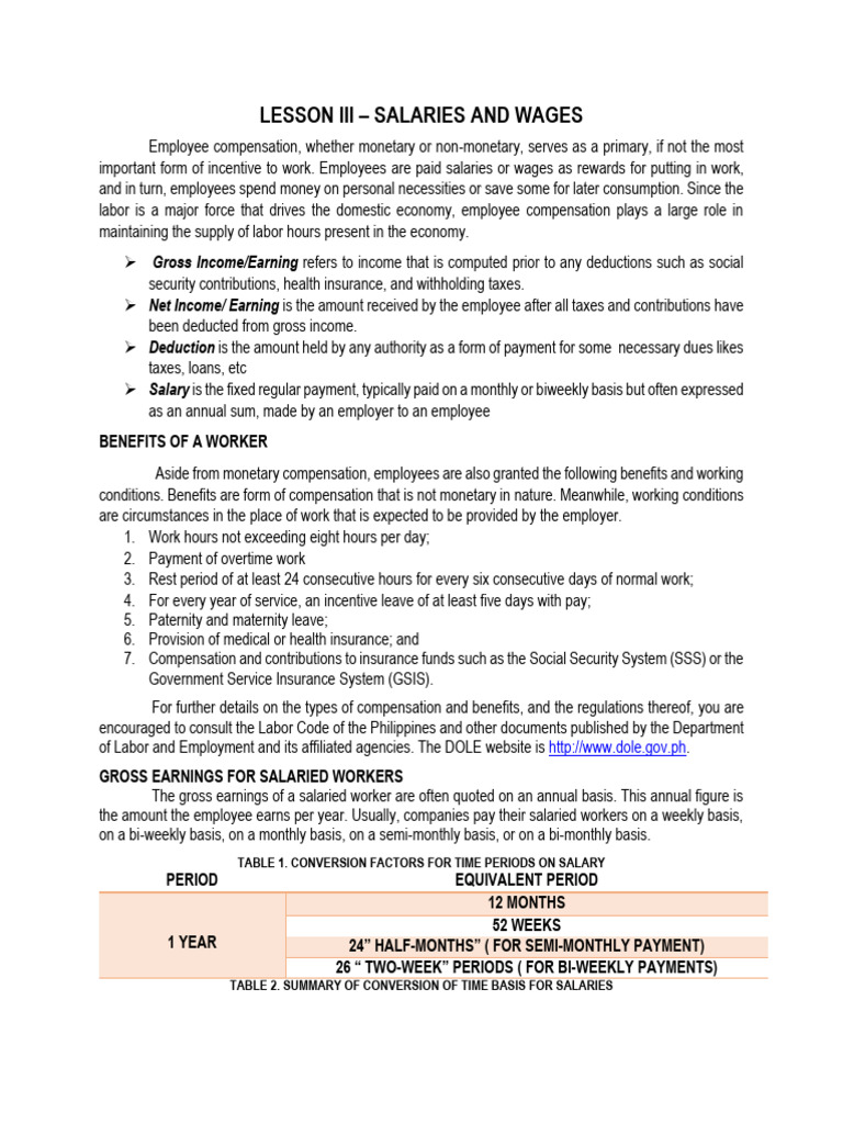 Lesson-3-Salaries-and-Wages | PDF