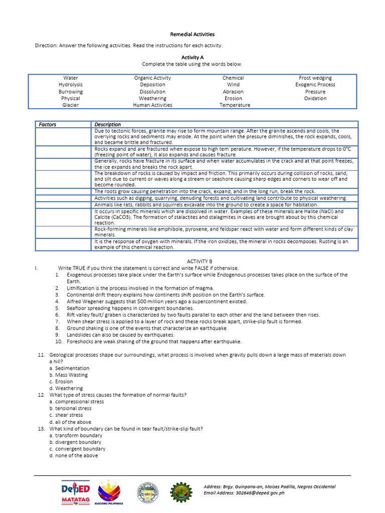 REMEDIAL in science | PDF