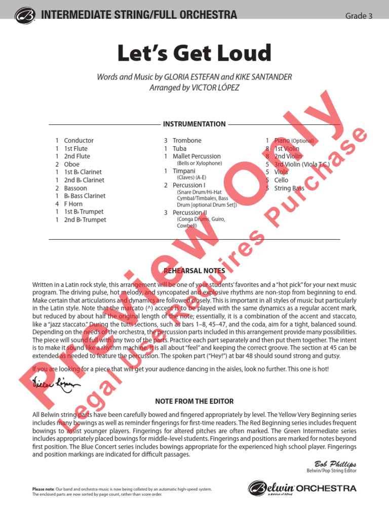 Lets Get Loud Sample | PDF