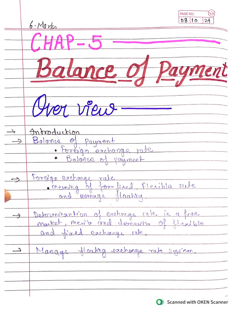 Chap 5 Balance of Payment Macro | PDF