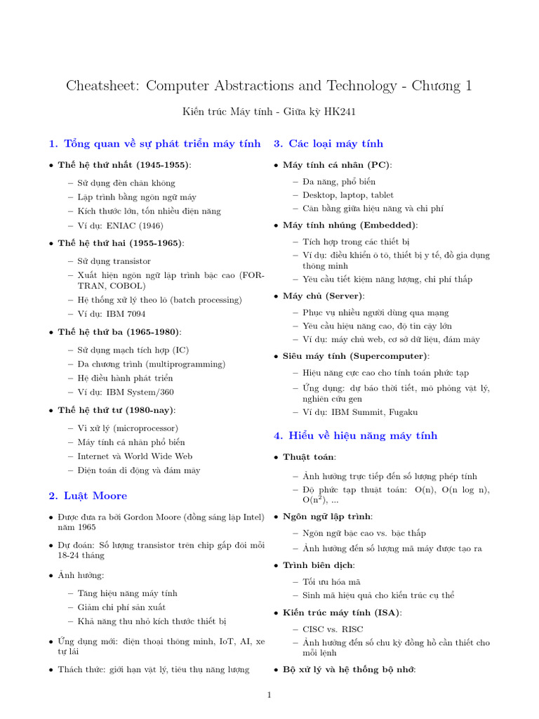 C1_Computer-Abstractions-and-Technology | PDF