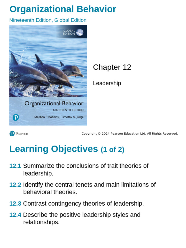 Ch12 - Leadership (Final Exam) | PDF