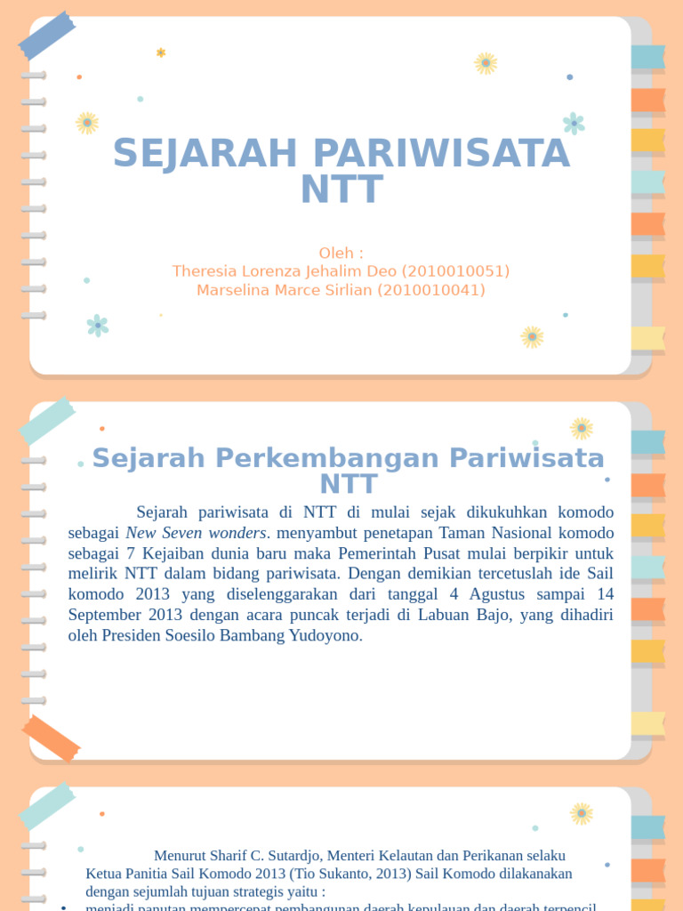 Kelompok 7 Sejarah Pariwisata NTT | PDF