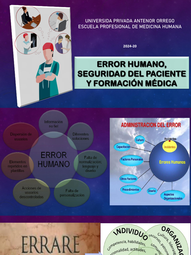 Error Humano y Formación Médica | PDF | Seguridad del paciente | Valores