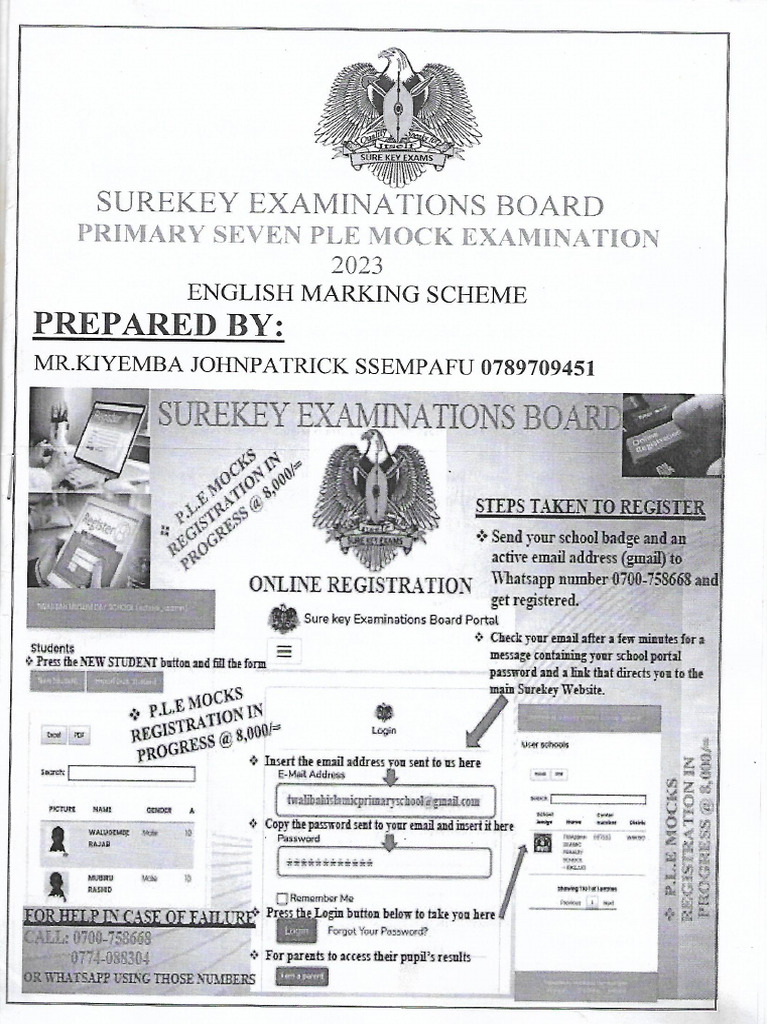 English Marking Scheme | PDF