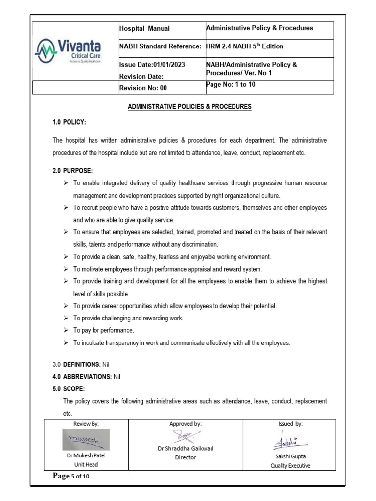 Administrative Policy | PDF