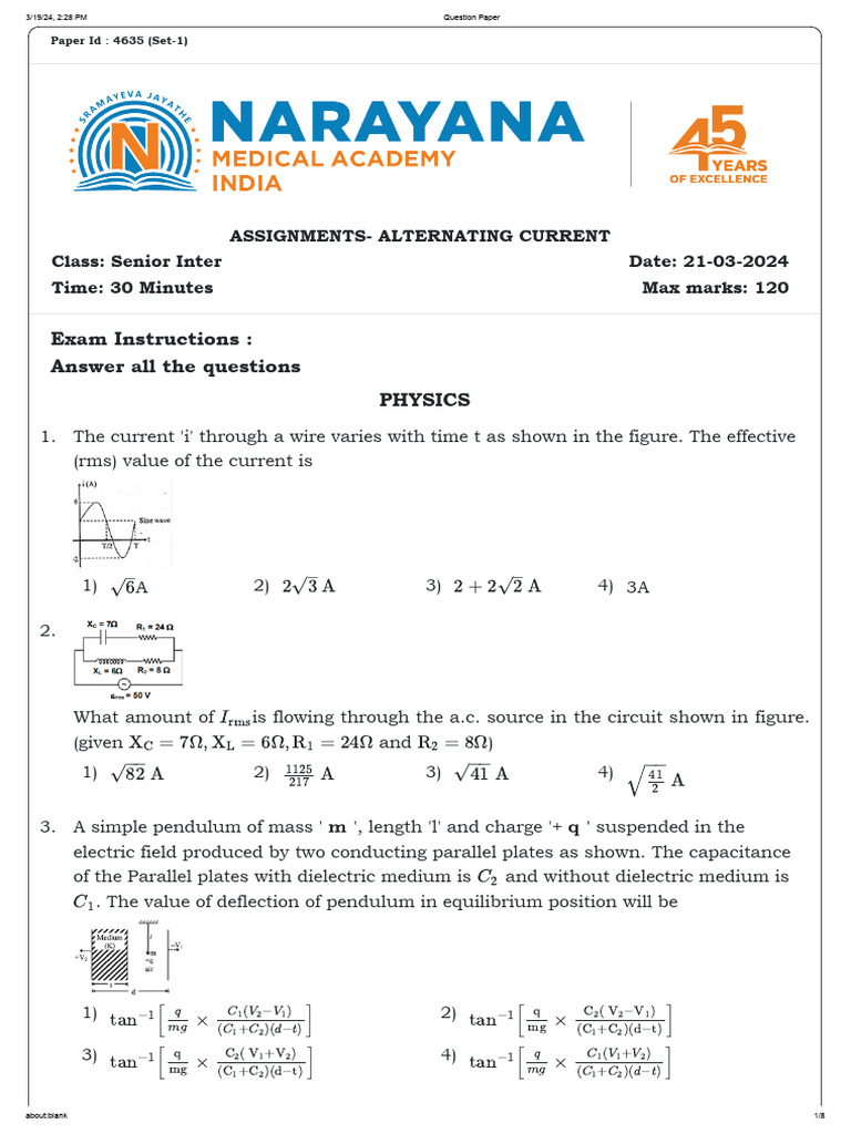 Alternating Current | PDF