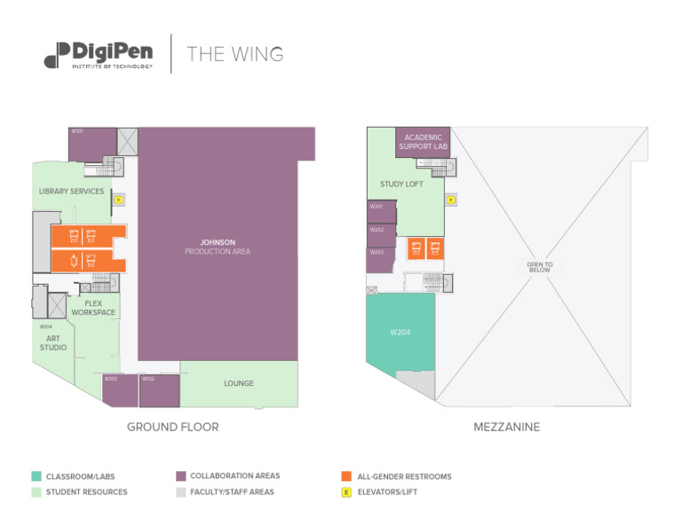 digipen-building-map-the-wing | PDF
