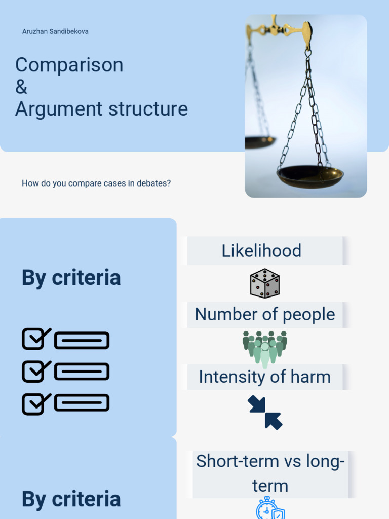 Comparison and Argument Construction | PDF