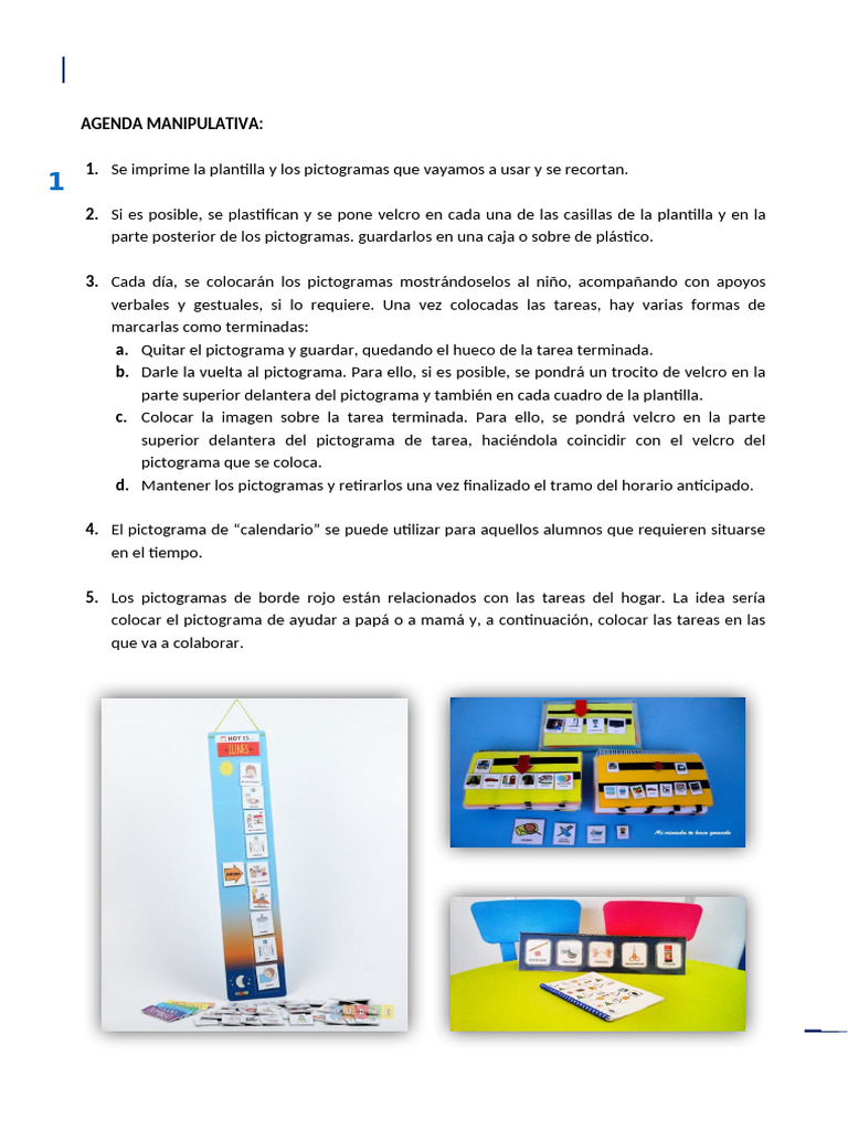 Cómo podemos usar la agenda visual | PDF