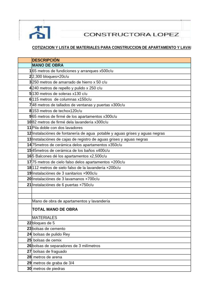 constructora lopez4 | PDF