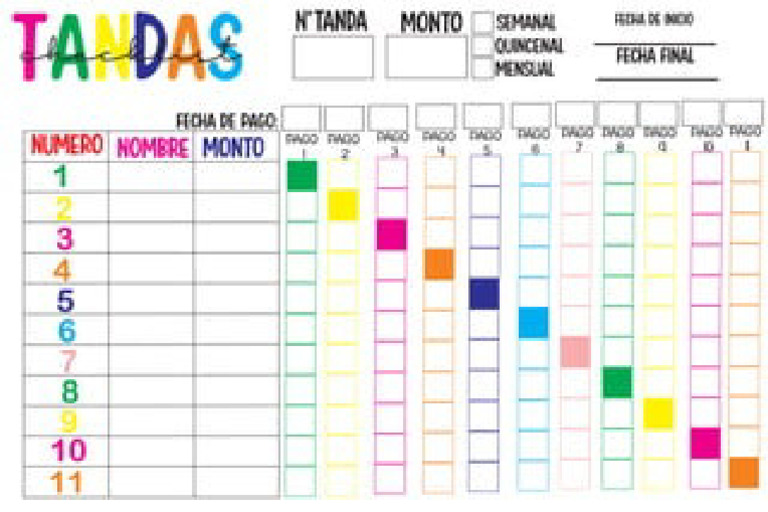 Formato de Cundinas Tandas Cajas de Ahorro 3 320217 | PDF