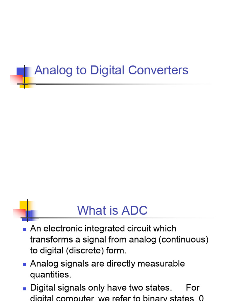 Analog To Digital Converters Pdf