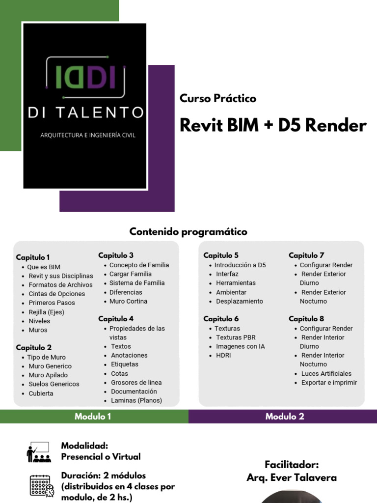 Programa Revit + D5 Render | PDF