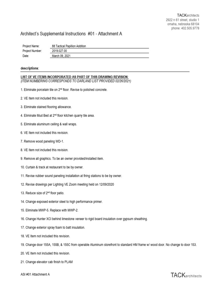 ASI-01 - 88T Papillion Addition - 21 - 0309 - NEW | PDF