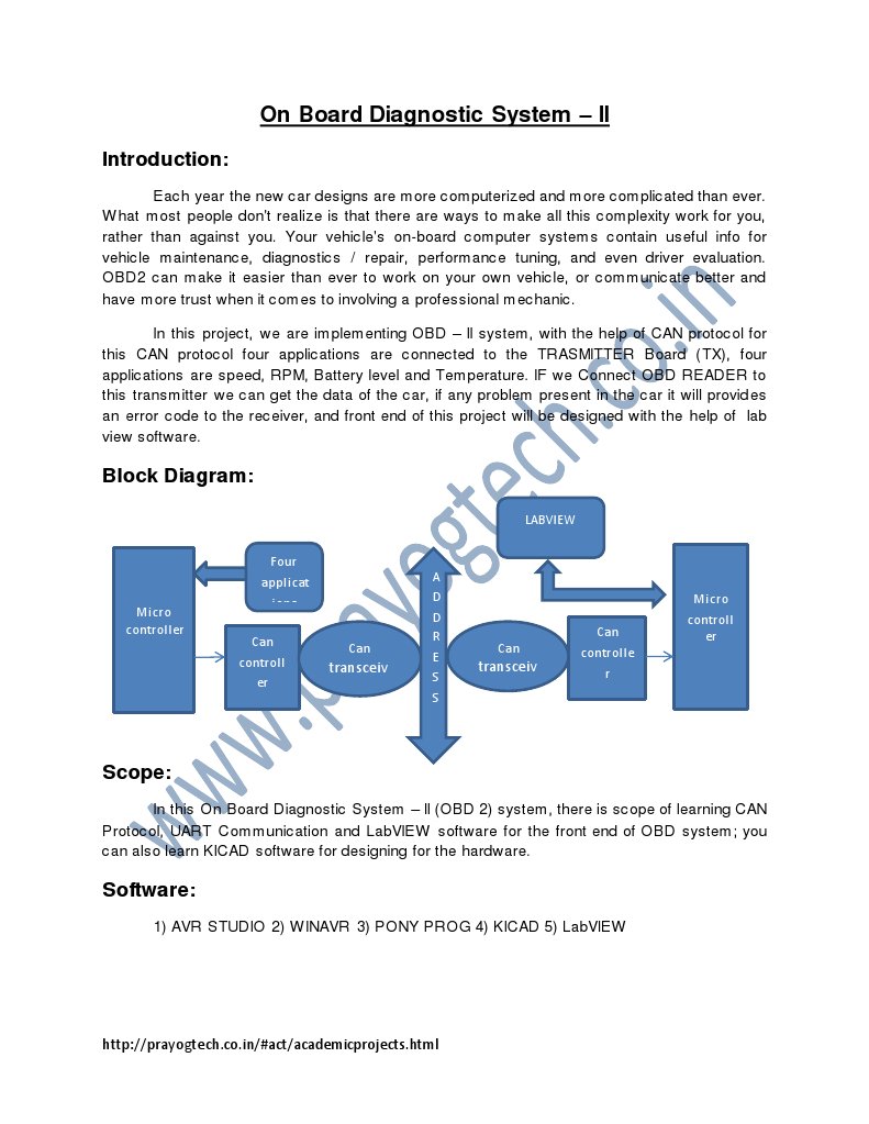 OBD-II System Implementation Guide | PDF | Computers | Technology ...