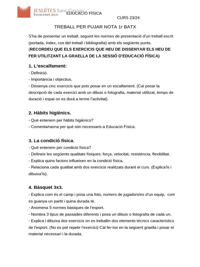 TREBALL PUJADA NOTA 1r BAT EF 23-24 | PDF