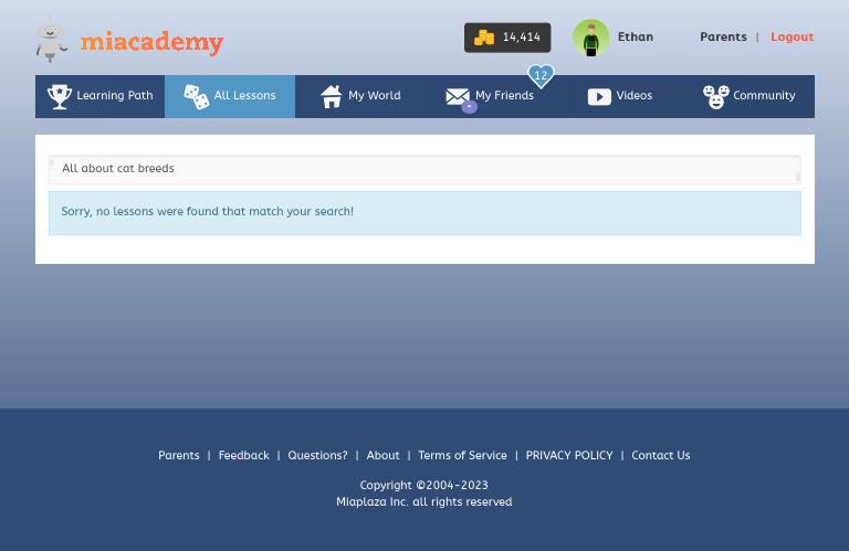 Miacademy - Game Catalog | PDF