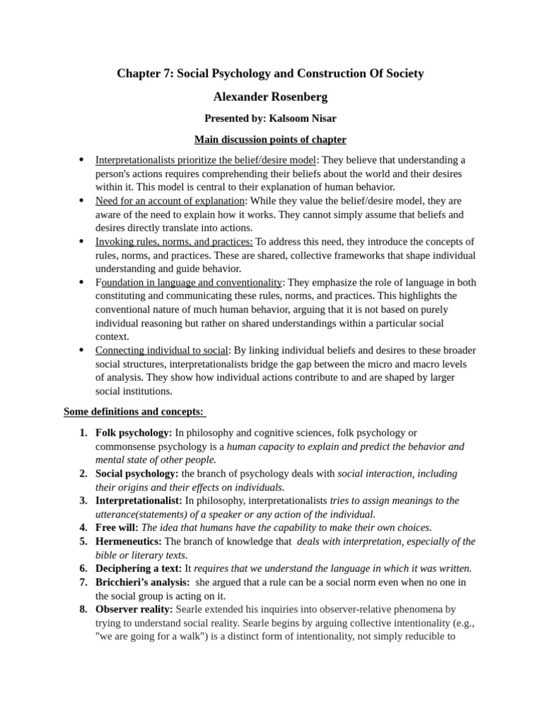 Chapter 7 Rosenberg | PDF