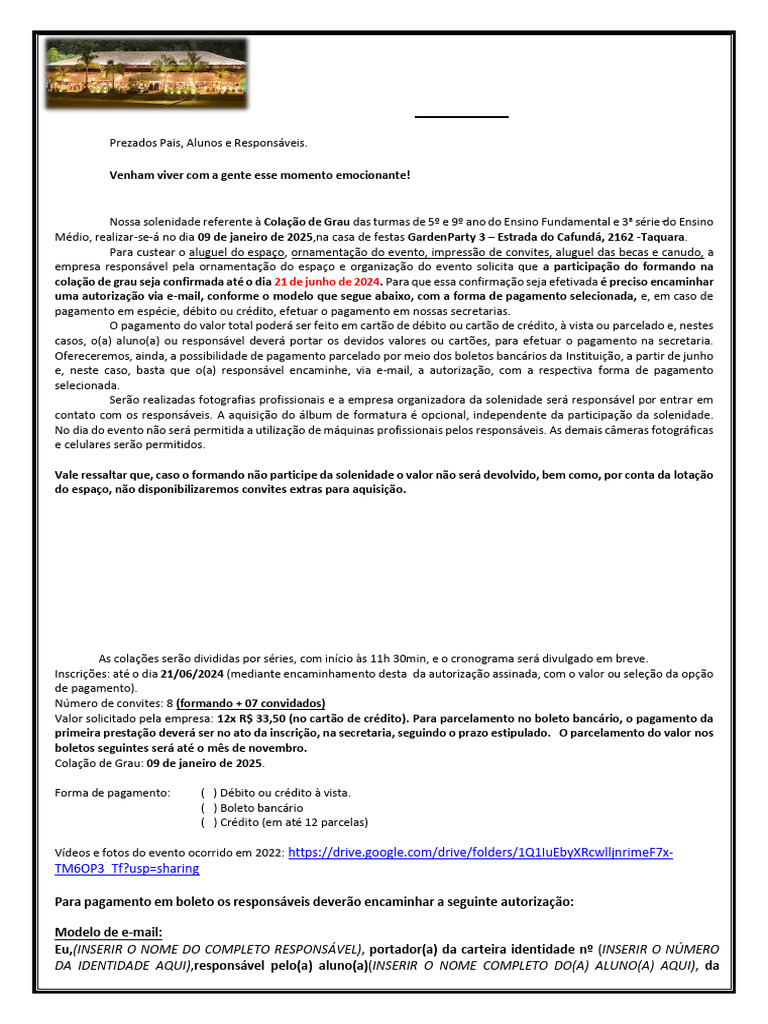 Bilhete-Formatura-5EF9EF3EM-2024 (1) | PDF