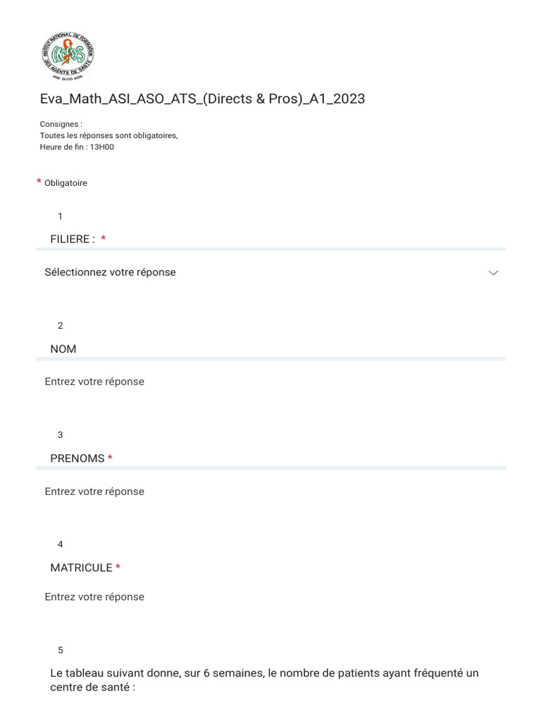 Eva Math ASI ASO ATS (Directs & Pros) A1 2023 | PDF