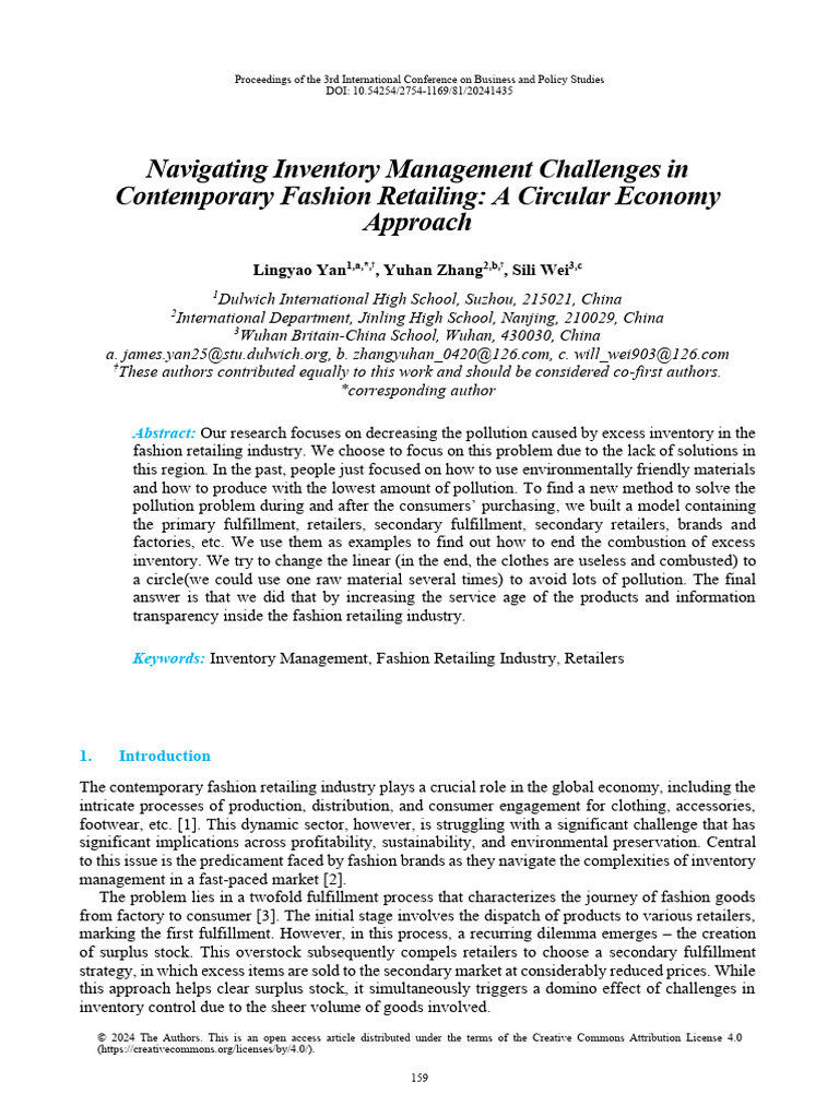 Navigating Inventory Management Challenges in Cont | PDF