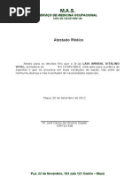 Atestado Piscina Modelo PDF | PDF