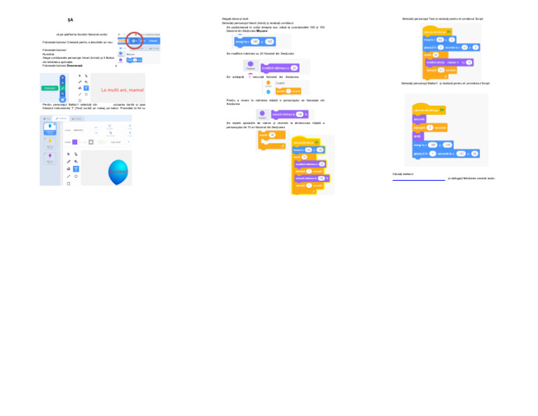 Fisa de Lucru Scratch | PDF