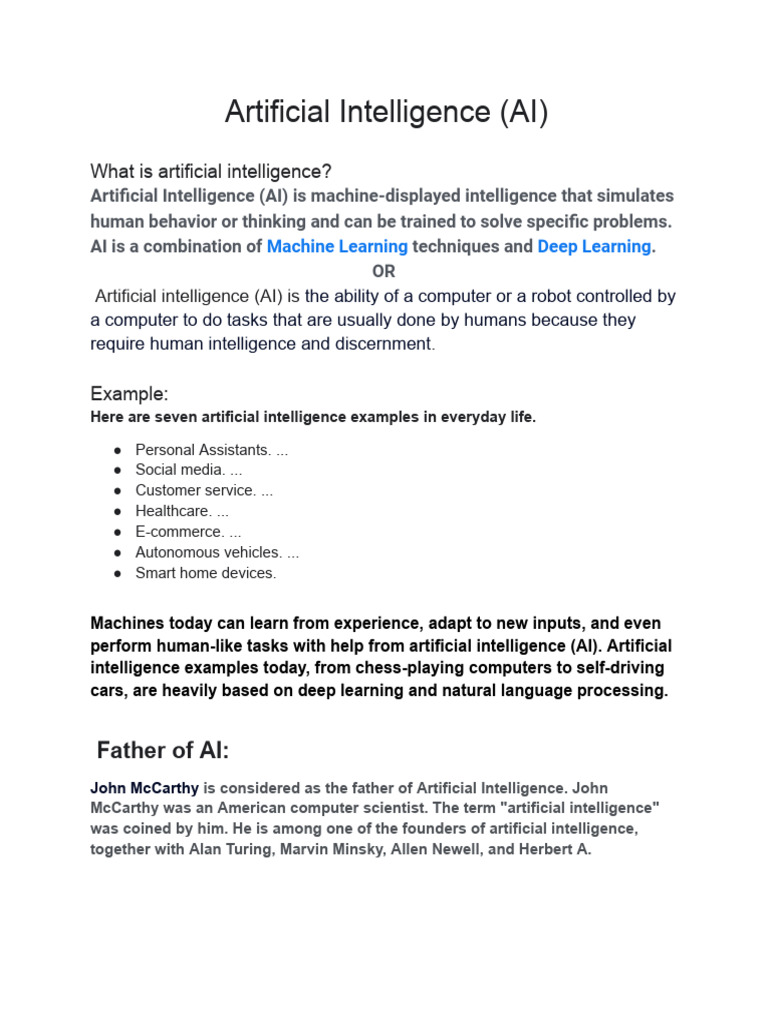Artificial Intelligence | PDF | Artificial Intelligence | Computers