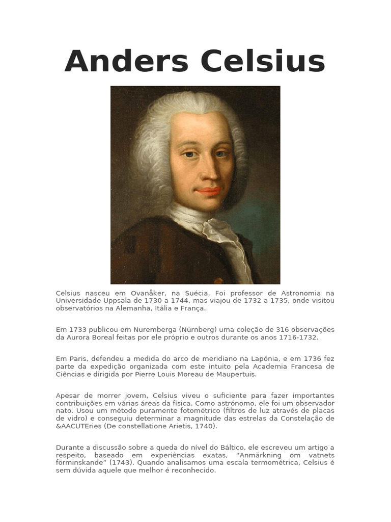 Anders Celsius | PDF