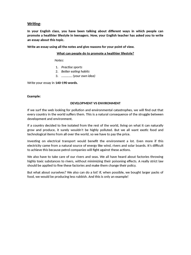 B2 Exam Unit1 Writing | PDF