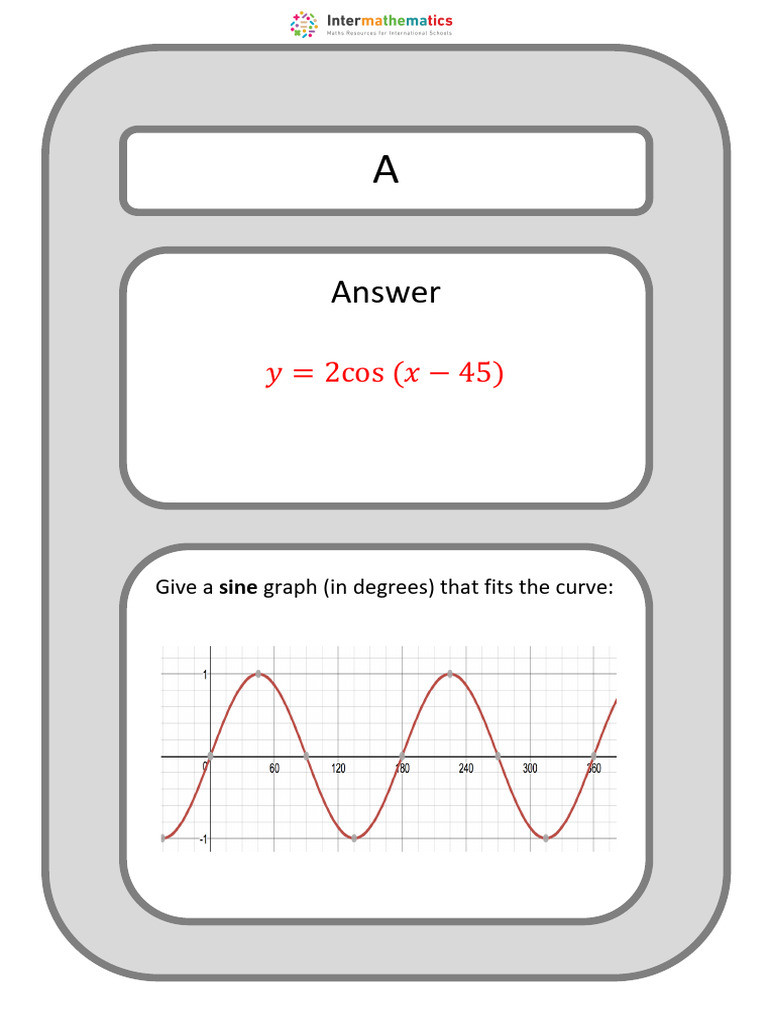Treasure Hunt Trig Graphs Degrees | PDF
